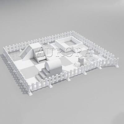 Cina Pacco Soft Play Blocchi da arrampicata Equipaggiamento da gioco Blu Bianco Set per noleggio di festa in vendita