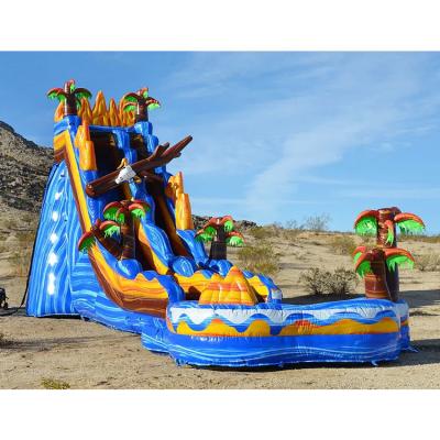 China Pool Slide Water Slides Backyard Adult Kids Commercial Inflatable Water Slides for sale