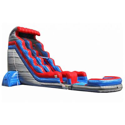 China Red Adult Inflatable Water Slides For Pool Backyard Wholesale Palm Tree Bouncing Castles for sale