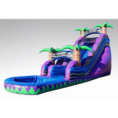 China Outdoor Water Slide Jumper Inflatable Bouncer Hous Blue Tree Slides For Sale for sale