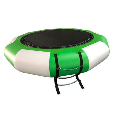China Inflatable Water Trampoline With Metal Structure And Spring Outdoor Water Sports for sale