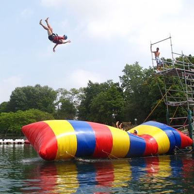 China Inflatable Water Pillow Inflatable Water Jumping Bag Inflatable Water Catapult for sale