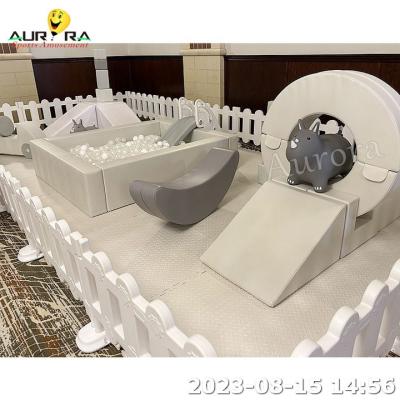 中国 ソフトプレイ 屋外用品セット 遊び場 子供 室内 グレー ホワイト 販売のため