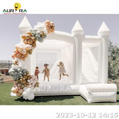 China House Bouncing Inflatable Bounce House For Party White Jumping Bouncer for sale