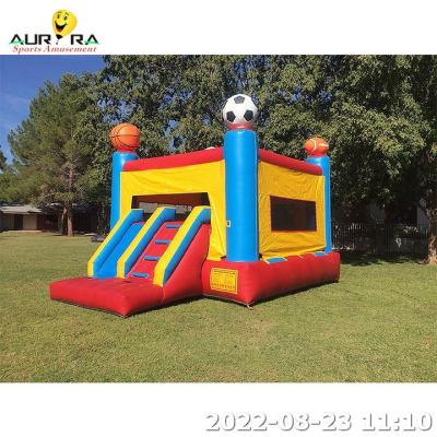 China ミニ充気式跳び屋 コンボ ウォーク・ムーン ウォーター・スライド 屋外 for sale