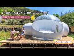 Transparent Inflatable PVC Bubble House With 2m Tunnel Event Wedding Party
