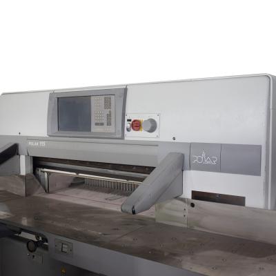 China Video Technical Support High Working Speed Secondhand Guillotine Paper Cutting Machine for sale