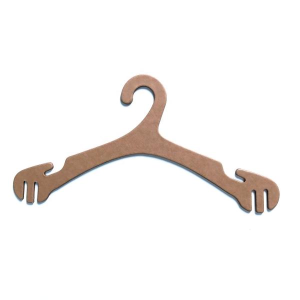 Quality Environmentally Friendly Recyclable Cardboard Hanger with Customizable Size for Clothing Stores for sale