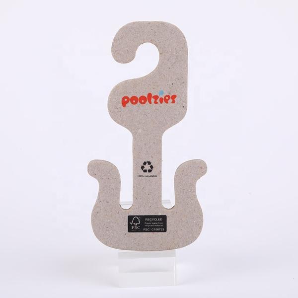 Quality Custom Size Recyclable Eco Friendly Sandal Hanger with Kraft Paper Material for Kids Sandals for sale
