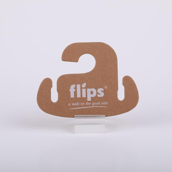 Quality Custom Printing Cardboard Shoes Hangers Recycled Paper Material Eva Slipper Hangers for sale