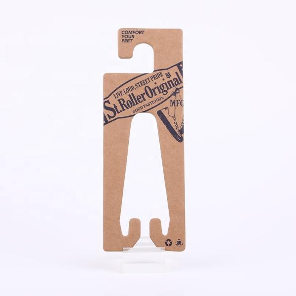Quality Eco Friendly 100% Recycled Cardboard Slipper Hanger Custom Logo Wholesale for sale