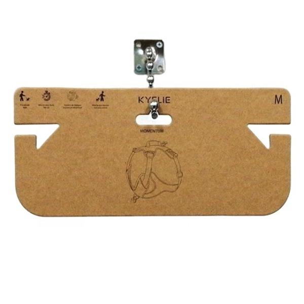 Quality 3.5mm Thickness Cardboard Hanger Glossy Lamination For Pet Collar Display for sale