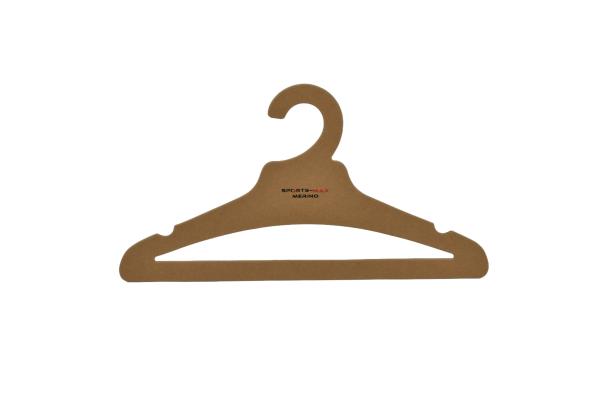 Quality Detachable Flexible Cardboard Clothing Hanger 100% Recycled Paper Clothes Hanger for sale