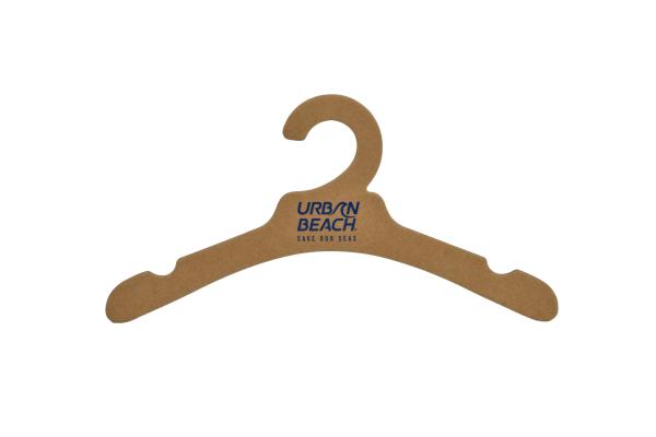 Quality Custom Color Cardboard Clothes Hanger 35Cm Size Paper Hanger For Garment Usage for sale