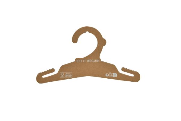 Quality Biodegradable FSC Certified Cardboard Underwear Hangers with Glossy Lamination for Eco Friendly Display for sale