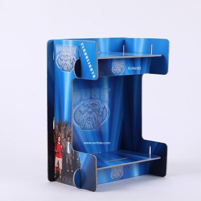China Custom Printed Cardboard PDQ Display Box | 2-Tier Countertop Retail Stand for sale