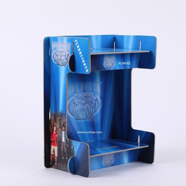 Quality Custom Printed Cardboard PDQ Display Box | 2-Tier Countertop Retail Stand for sale