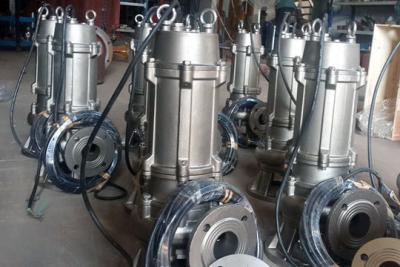 China 100HP WQ Stainless Steel Sewage Pump 1300m3/H Discharge Flow for sale
