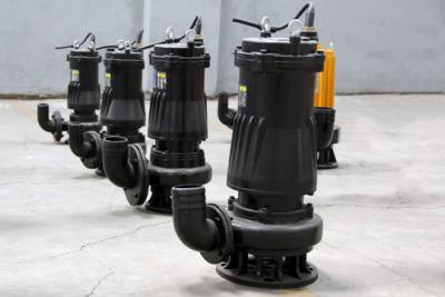 China Black Non Clog Sewage Submersible Pump 140m3/H Flow WQB140-7-7.5 for sale