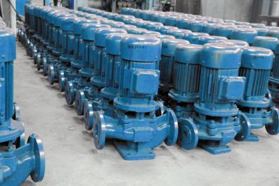 China ISG Series Pipeline Water Pump 3.7m3/H Single Stage Vertical Centrifugal Pump for sale