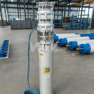 China Stainless Steel Submersible Well Pump with 100 m³/h Flow and 50 m Head for Deep Well Water Extraction for sale