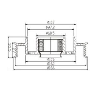China embreagem HONDA ACCORD 2,3 do compressor da C.A. de 160mm 6PK 10PA17C à venda