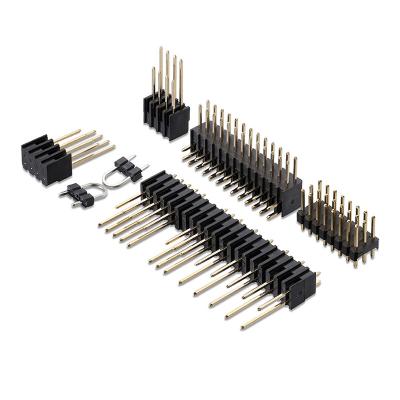 China 2.54mm pin header special shaped pin square plastic body pin headers for sale