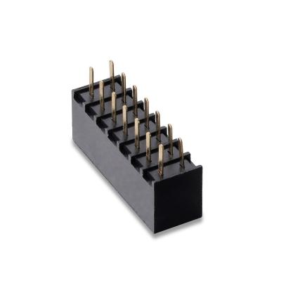 China 2.54mm female header DIP Type Female Header ,6.8mm Plastic Height female header connector for sale