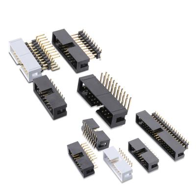 China 2.54mm pitch double row connector box header for PCB board for sale