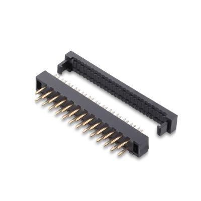 China Two-piece suit 1.27mm pitch 20 to 80 pin IDC connectors for flat cable LED modules black IDC connectors manufactrure for sale