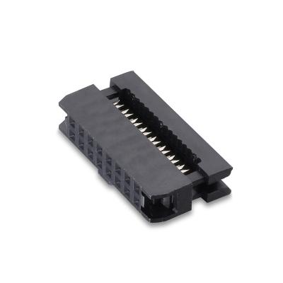 China 2mm pitch flat ribbon cable connector IDC type FC connector black for sale