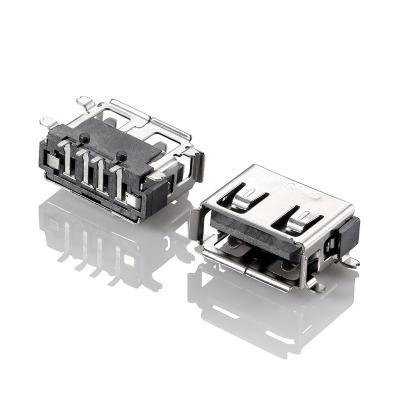 China USB2.0 female connector USB A type female SMT for sale