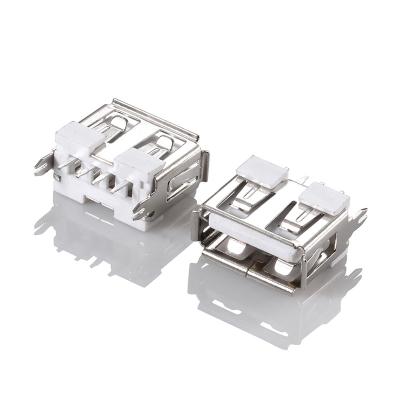 China Electrical connector A type usb connector for PCB smt type USB 2.0 female connector for sale