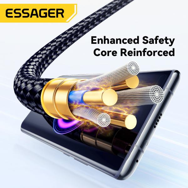 Quality ESSAGER ES-X61 Series PP USB A To C Cord 100W Max 480Mbps for sale