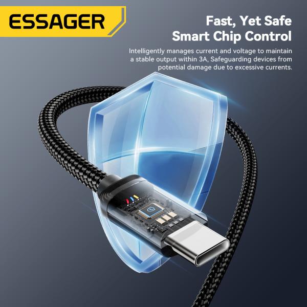 Quality Braid Shielding USB A To C Cable USB C Charging Cord 60W 1m 2m 3m for sale