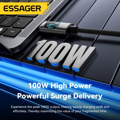 China ESSAGER ES-X58 Series PD Type C Cable USB C To USB C Cable 100W 1m 2m for sale