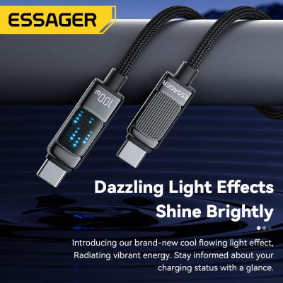 China ESSAGER ES-X58 Series PD Type C Cable USB C To USB C Cable 100W 1m 2m for sale