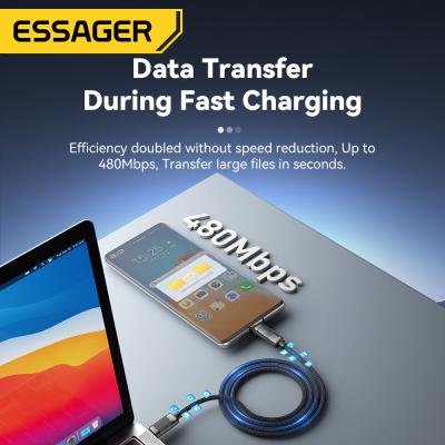 China ESSAGER ES-X58 Series PD Type C Cable USB C To USB C Cable 100W 1m 2m for sale