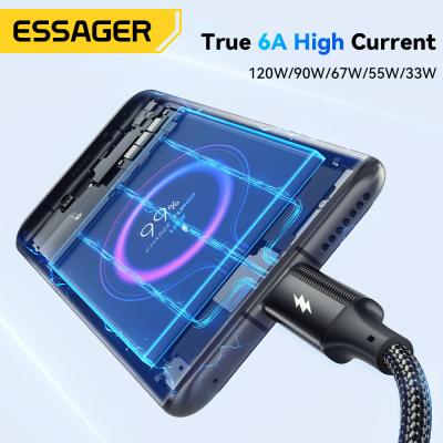 China 120W USB A a C Cable PP USB C Cordón de carga ESSAGER Serie ES-X45 en venta