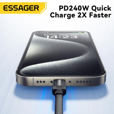 Cina Cable di carica rapida ad assorbimento magnetico della serie ES-X55 USB C a tipo C Cable 100W 240W 1m in vendita