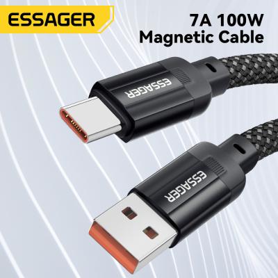 Cina Cavo di ricarica ad assorbimento magnetico tipo C Cavo USB da C a USB 100W Serie ES-X55 in vendita