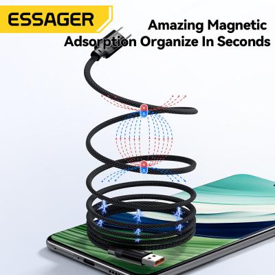 Cina Cavo di ricarica ad assorbimento magnetico tipo C Cavo USB da C a USB 100W Serie ES-X55 in vendita