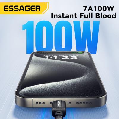 Cina Cavo di ricarica ad assorbimento magnetico tipo C Cavo USB da C a USB 100W Serie ES-X55 in vendita