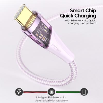 China Fast Charging USB Type C to Type C Cable 100W 5A 1m/2m for Mobile Phone for sale