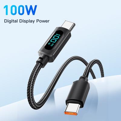 Китай Essager 2022 LED цифровой дисплей на заказ 1M 2M кабель OEM/ODM 27W 100W быстрая зарядка USB кабель для мобильного телефона продается
