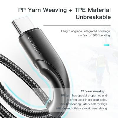 China Essager 2022 Rousseau Fast Charging Type C To Type C Charging Cable 100W 60W for sale