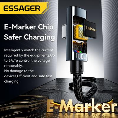 China Aluminiumlegierung C-C USB C bis C Ladekabel 100W ES-X47 Serie 1m 2m zu verkaufen