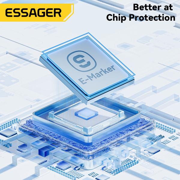 Quality ESSAGER ES-X45 Series USB C to C Fast Charging Cable 100W 1m 2m 3m for sale