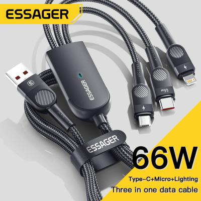 China Swift Micro Type C Multi Port 3 In 1 Usb Fast Charging Cable Nylon Braided for sale