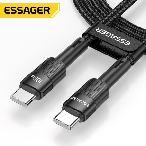 Quality Fast Charging USB C To C Data Cable Wired Braided 100W For Mobile Phone Accessories for sale